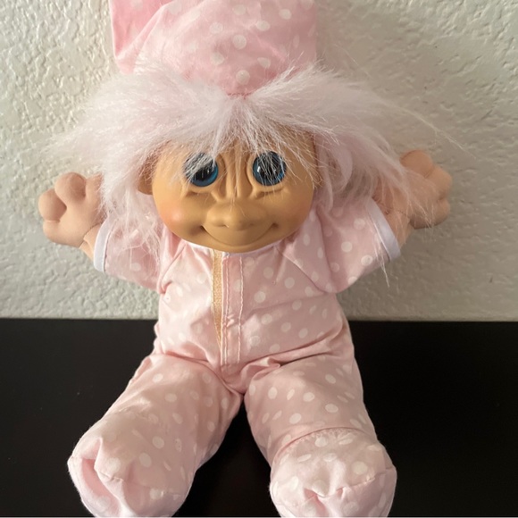 Russ | Other | Vintage Russ Peak A Bo Troll Doll In Poka Dot Pajamas ...